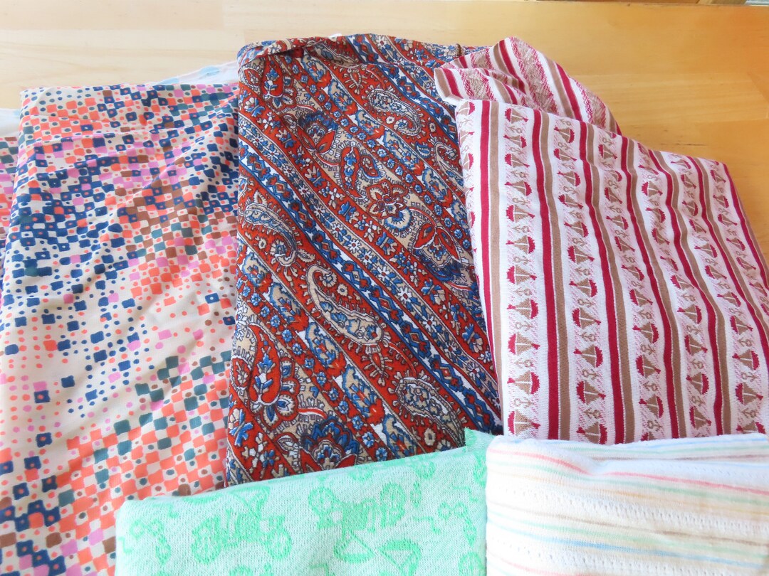 Lot of Fabric- 5 1/2 Yards Total- Soft Fabric, Designed Fabric ...