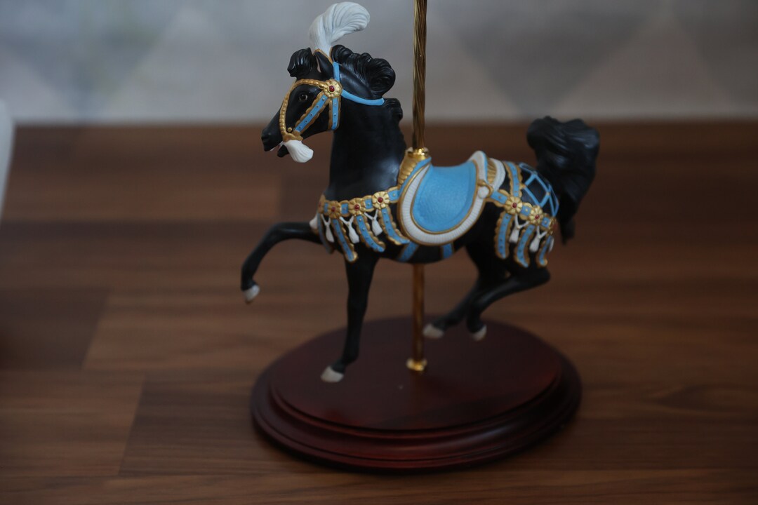 Franklin Mint Royal Splendor Hand Painted Porcelain Carousal Horse - Etsy