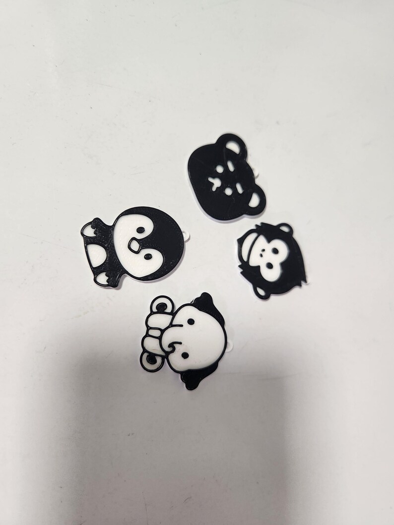 3d Printed Cute Animals Keychains - Etsy