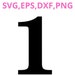 Number 1 Svg, Digital Download, Numbers, One - Etsy