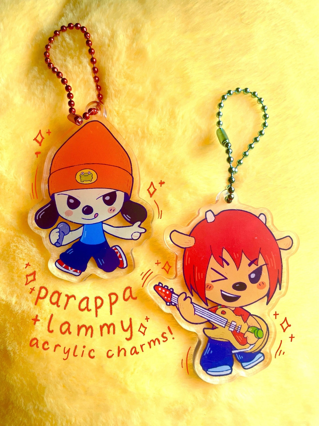 Parappa the Rapper & Um Jammer Lammy! | 2" Acrylic Charms - Etsy
