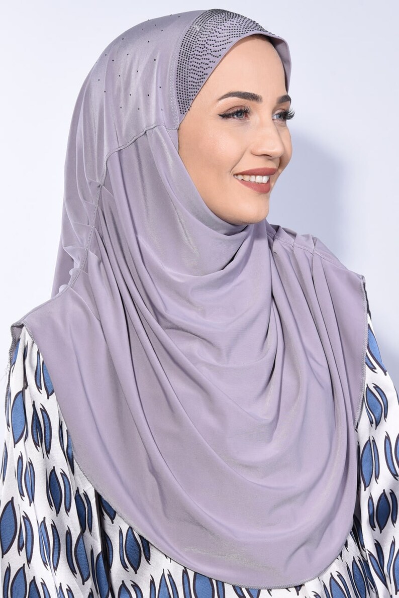 Stone Pleated Hijab - Etsy