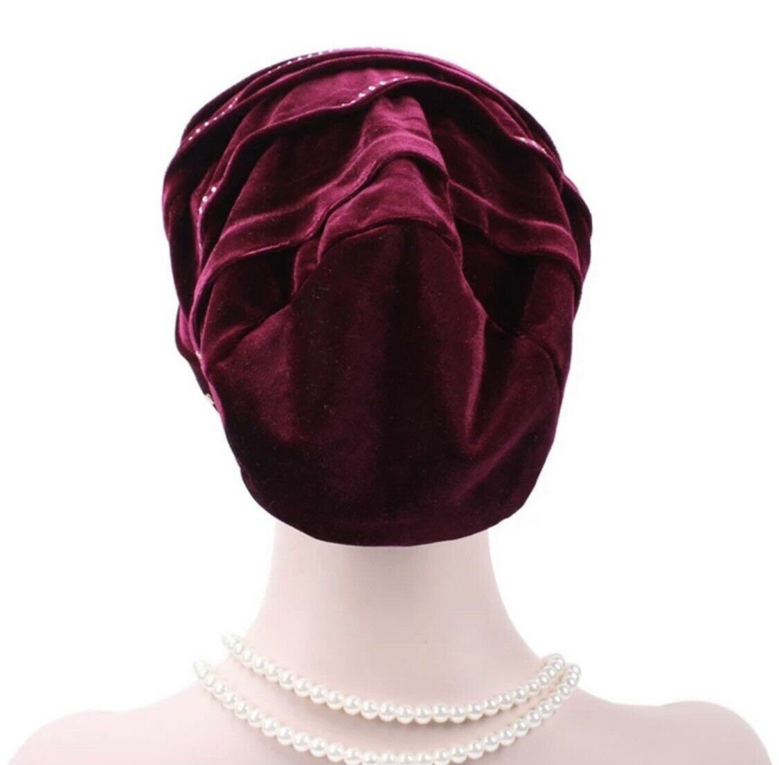 Women Velvet Stretch Turban Hat Hijab Cap Hair Loss Head Scarf Cover ...