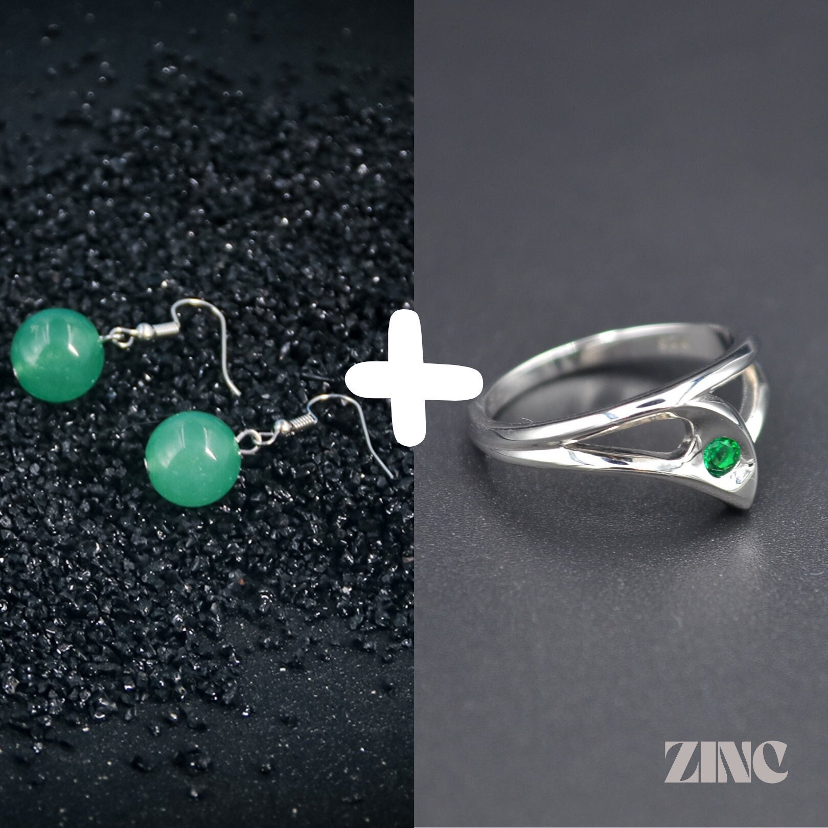 Sage Ring Earrings Bundle, Gamer Jewellery, Gift for Her,replica Ring ...