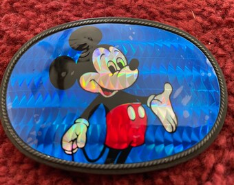 Mickey Mouse Belt Buckle - Etsy
