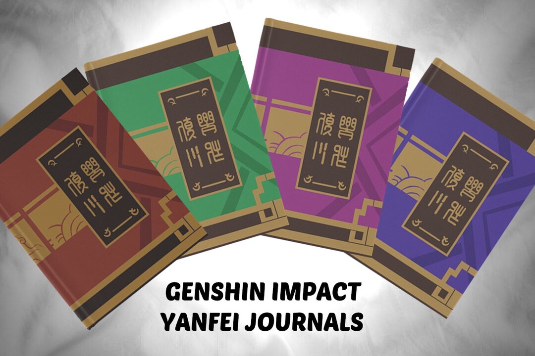 Genshin Yanfei Journal Anime Sketch Pad Diary Notebook - Etsy UK