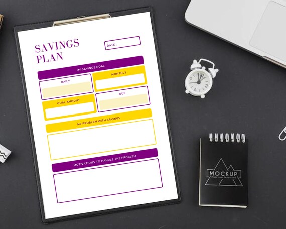 Saving Plan Budget Planner Templates Financial Savings - Etsy