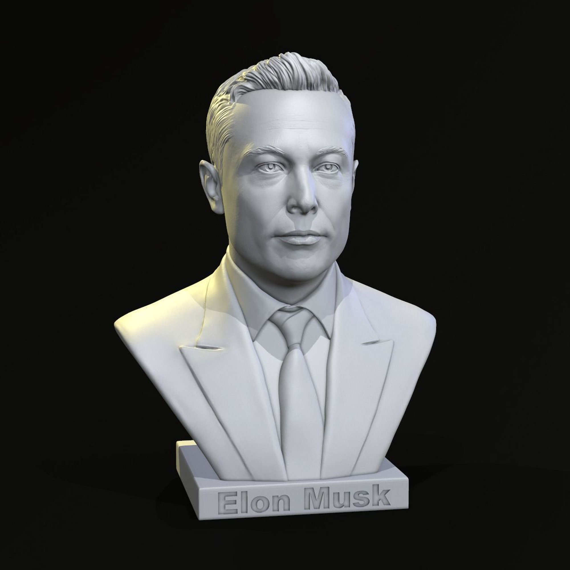 Elon Musk Bust Sculpture 3D Printed - Etsy
