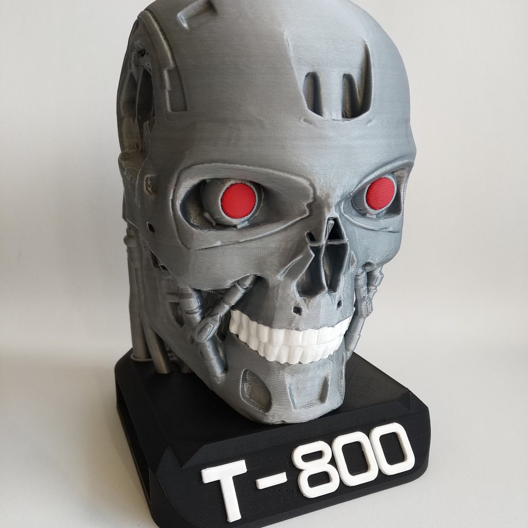 Terminator T800 Smooth Endoskull Bust 3D Printed - Etsy