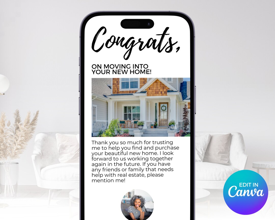 Real Estate Buyer Thank You Text for Clients New Home Congratulations ...
