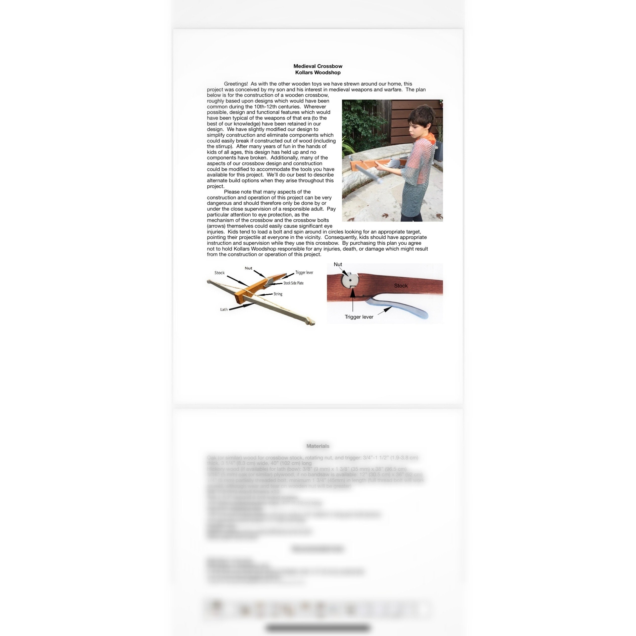 Medieval Crossbow Plans - Etsy