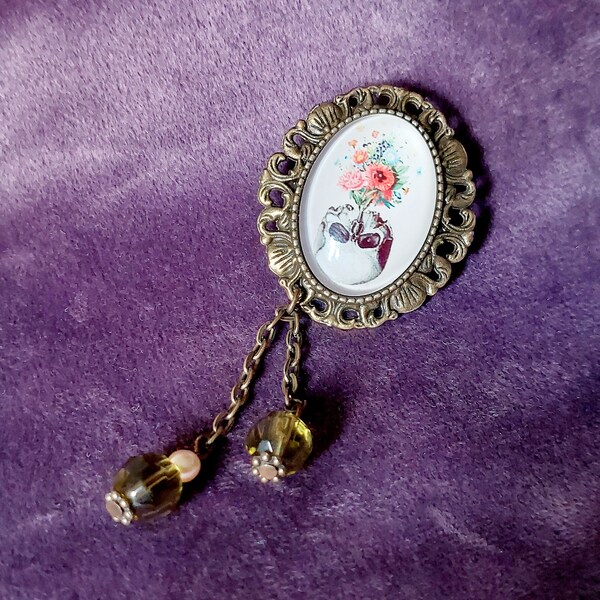 Skull Brooch - Etsy