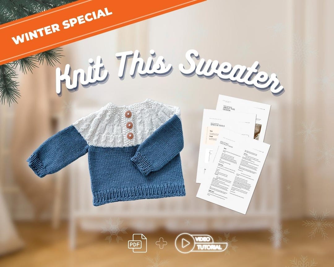 Knit Baby Sweater: Easy Knitting Pattern for Babies and Toddlers [pdf ...