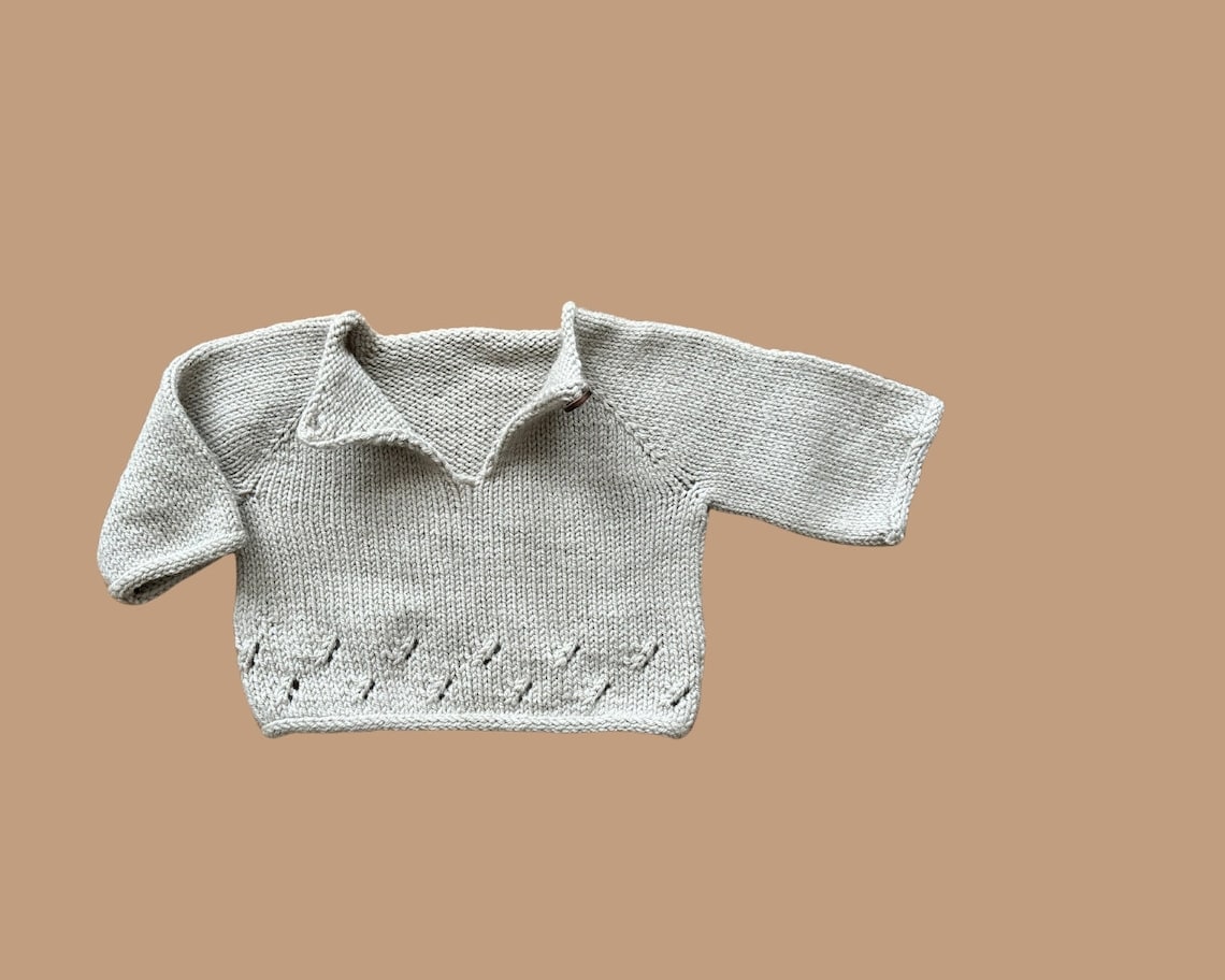 Knit Baby Sweater Easy Knitting Pattern For Babies And Toddlers Pdf
