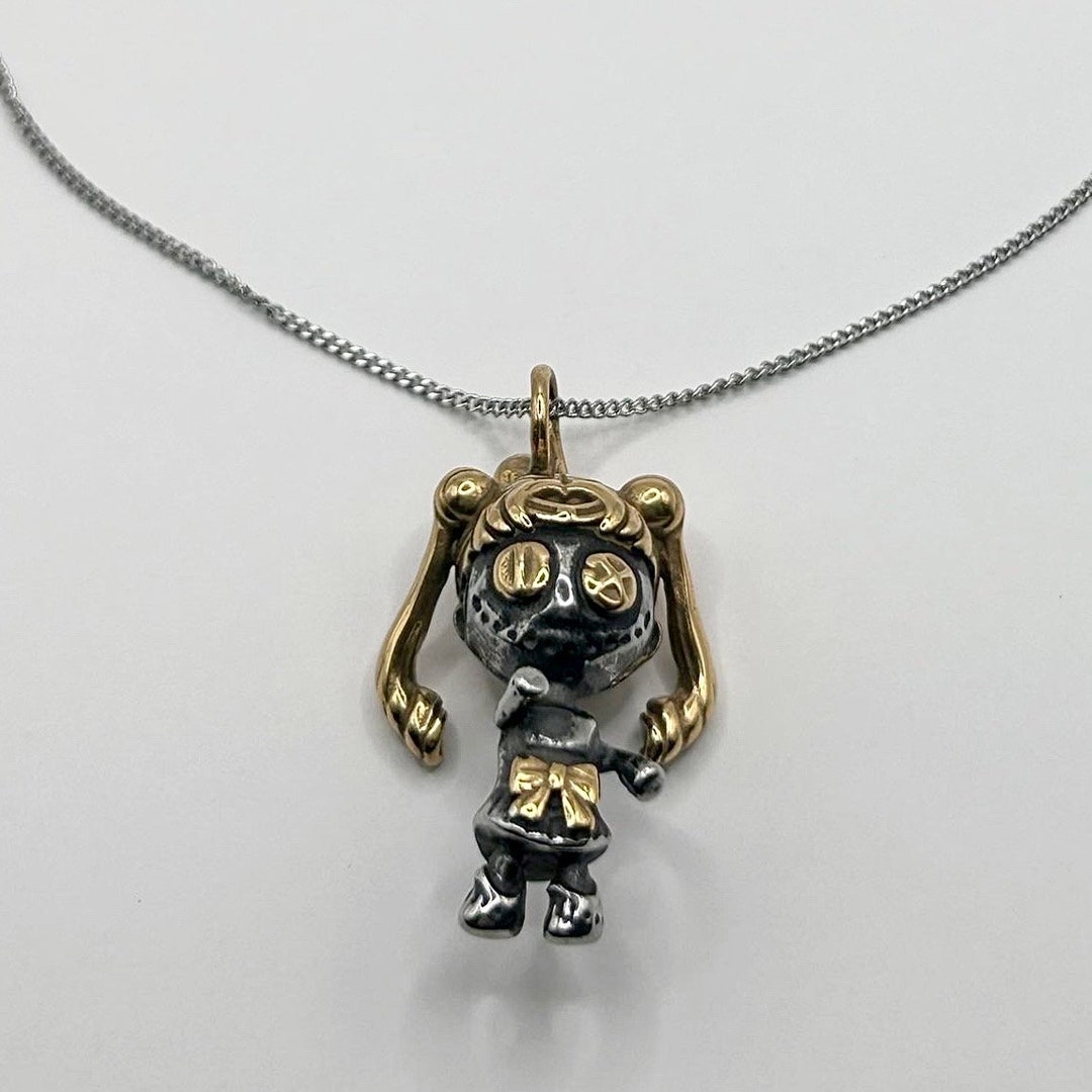 Stainless Steel Gothic Kidcore Fairycore Doll Pendant Necklace With ...