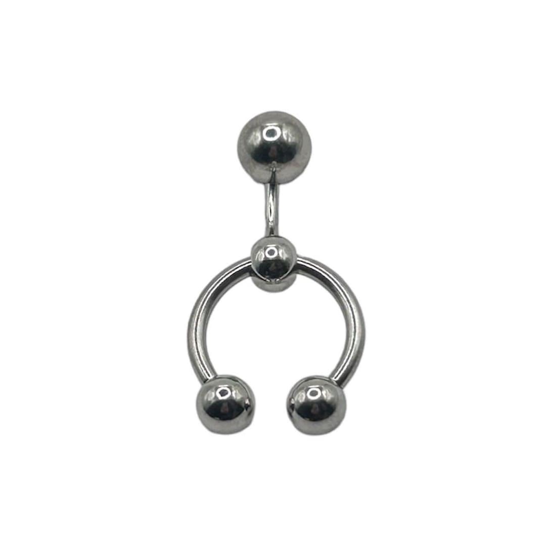 Stainless Steel Grunge Punk Gothic Navel Piercing / Belly Ring - Etsy