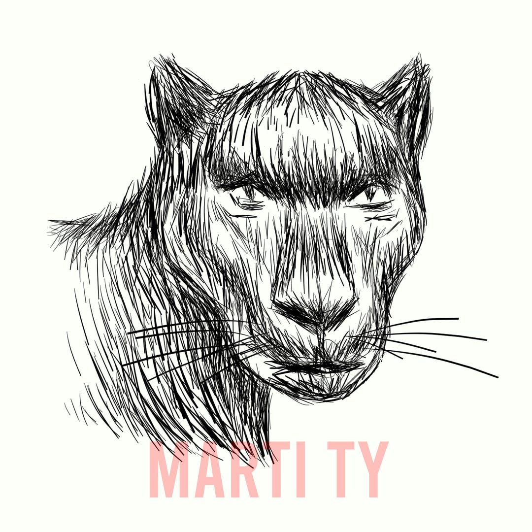 Pantera Design Print, Animal on T-shirt, Instant Download File ...