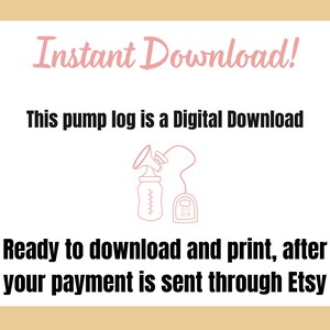 Exclusive Pumping Log, Printable Log, Breast Milk Tracker, Pump Log ...