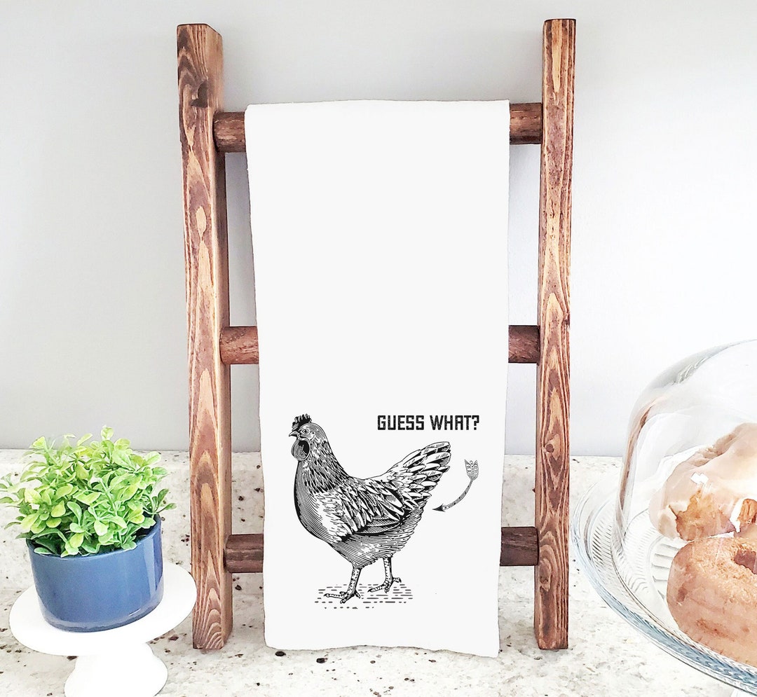 Chicken Mom Tea Towel. 100% Cotton Kitchen Towel. Funny Dish Towel for ...