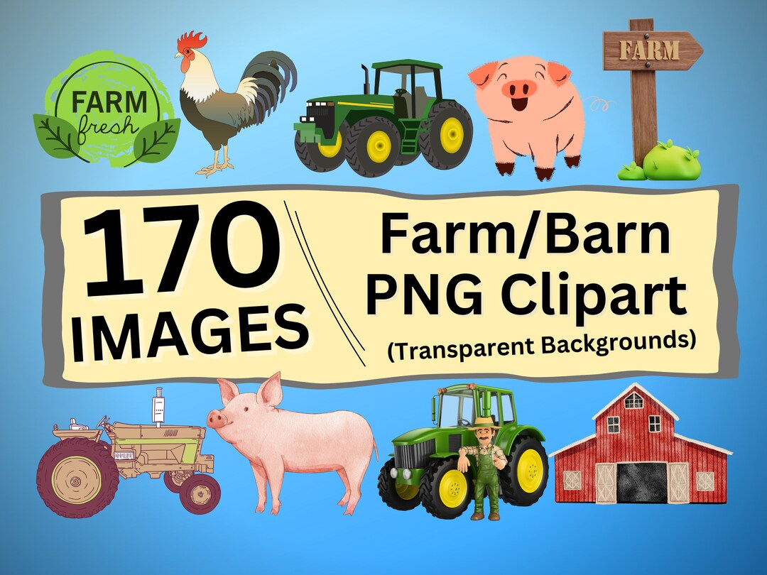 170 Farm Clipart Bundle - PNG Images With Transparent Backgrounds ...