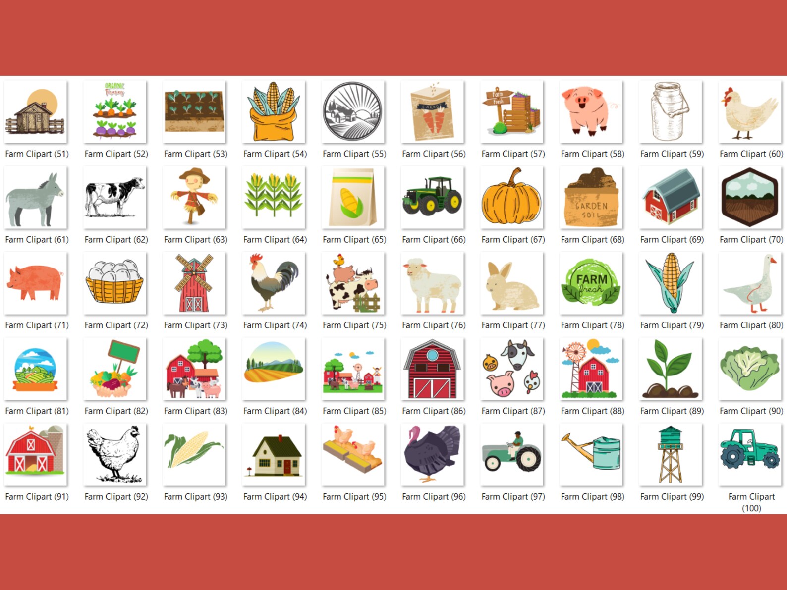 170 Farm Clipart Bundle - PNG Images With Transparent Backgrounds ...
