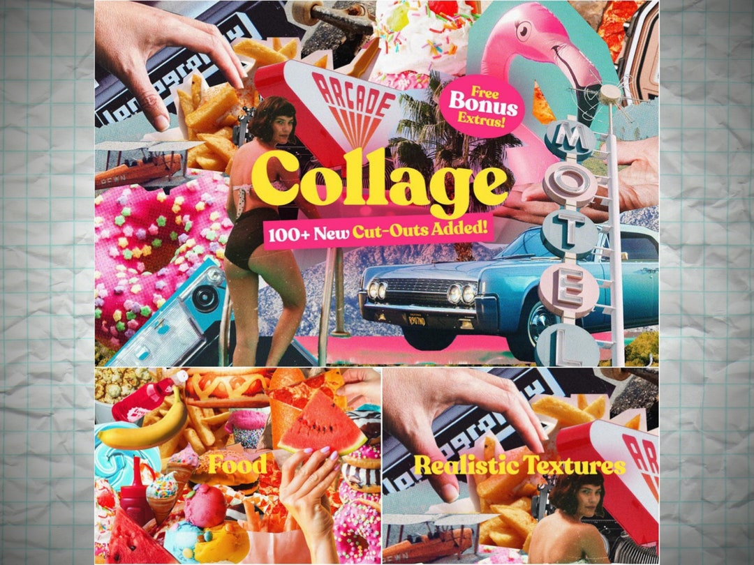 Make Your Own Collage Art! 250+ Super HD PNG Images - DIY Digital Art ...