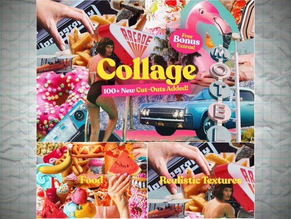 Make Your Own Collage Art 250 Super HD PNG Images DIY - Etsy