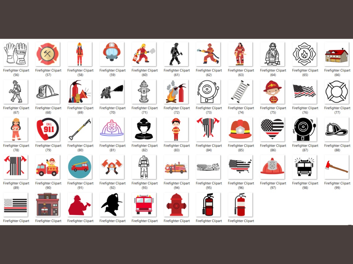 100 Firefighting Clipart Pngs With Transparent Backgrounds Firefighter ...