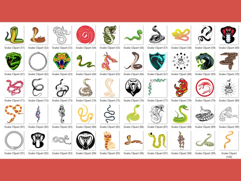 100 Snake Clipart PNG Images With Transparent Backgrounds Snakes ...