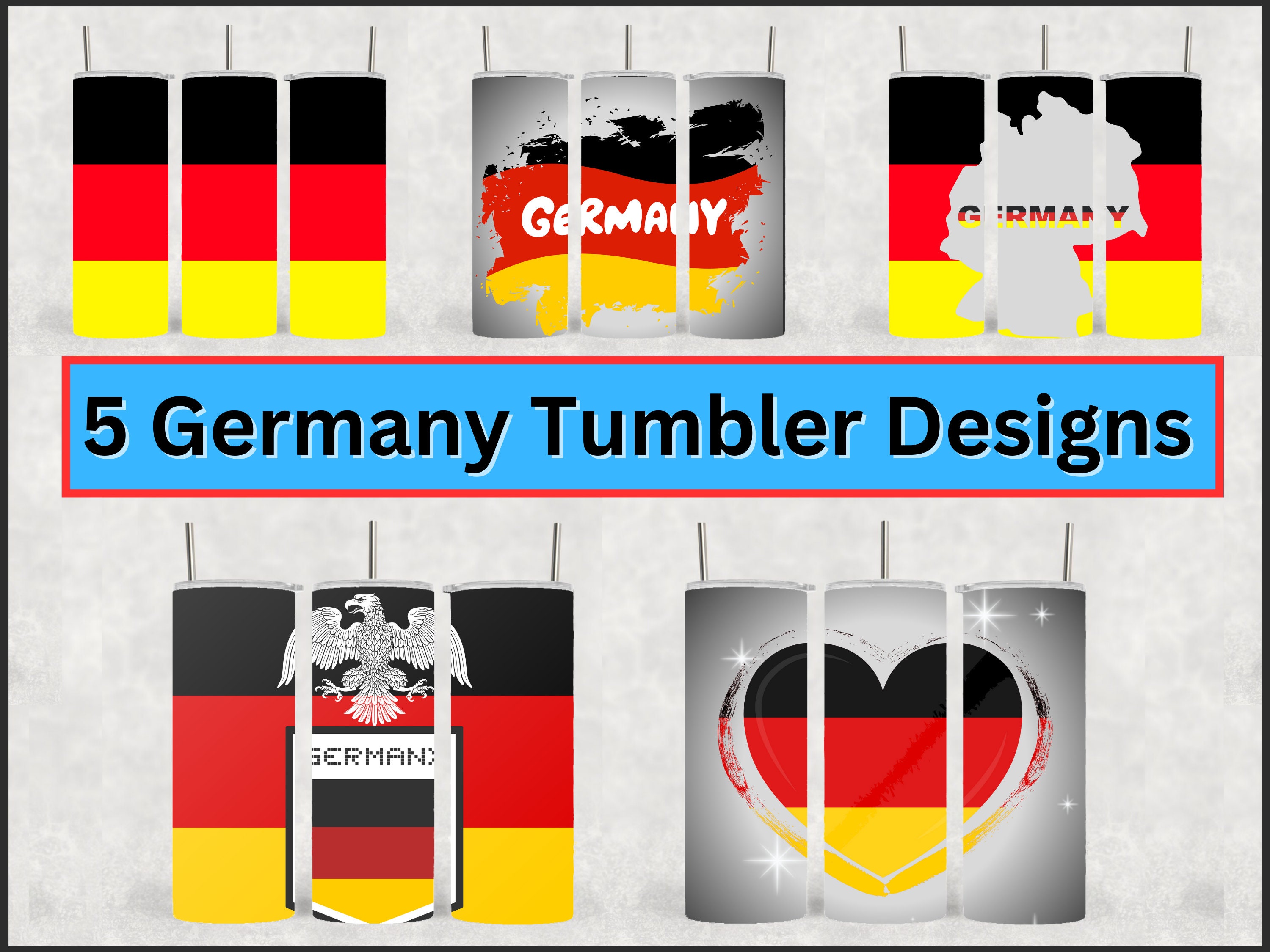 5 Germany Tumbler Designs - German Tumbler Wrap Designs - PNG Images ...