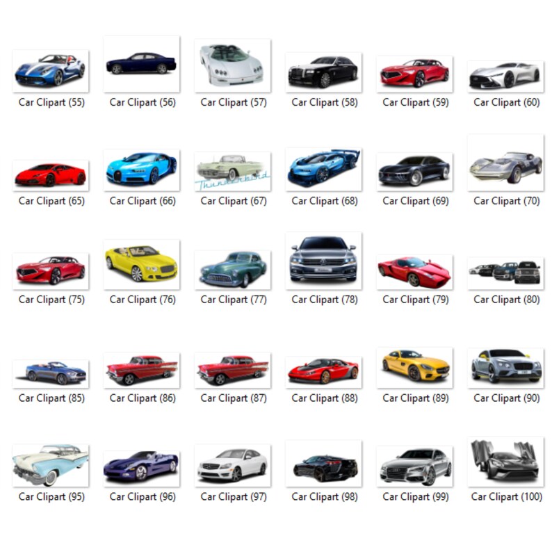 150 Cars Clipart Pngs With Transparent Backgrounds Cars / - Etsy