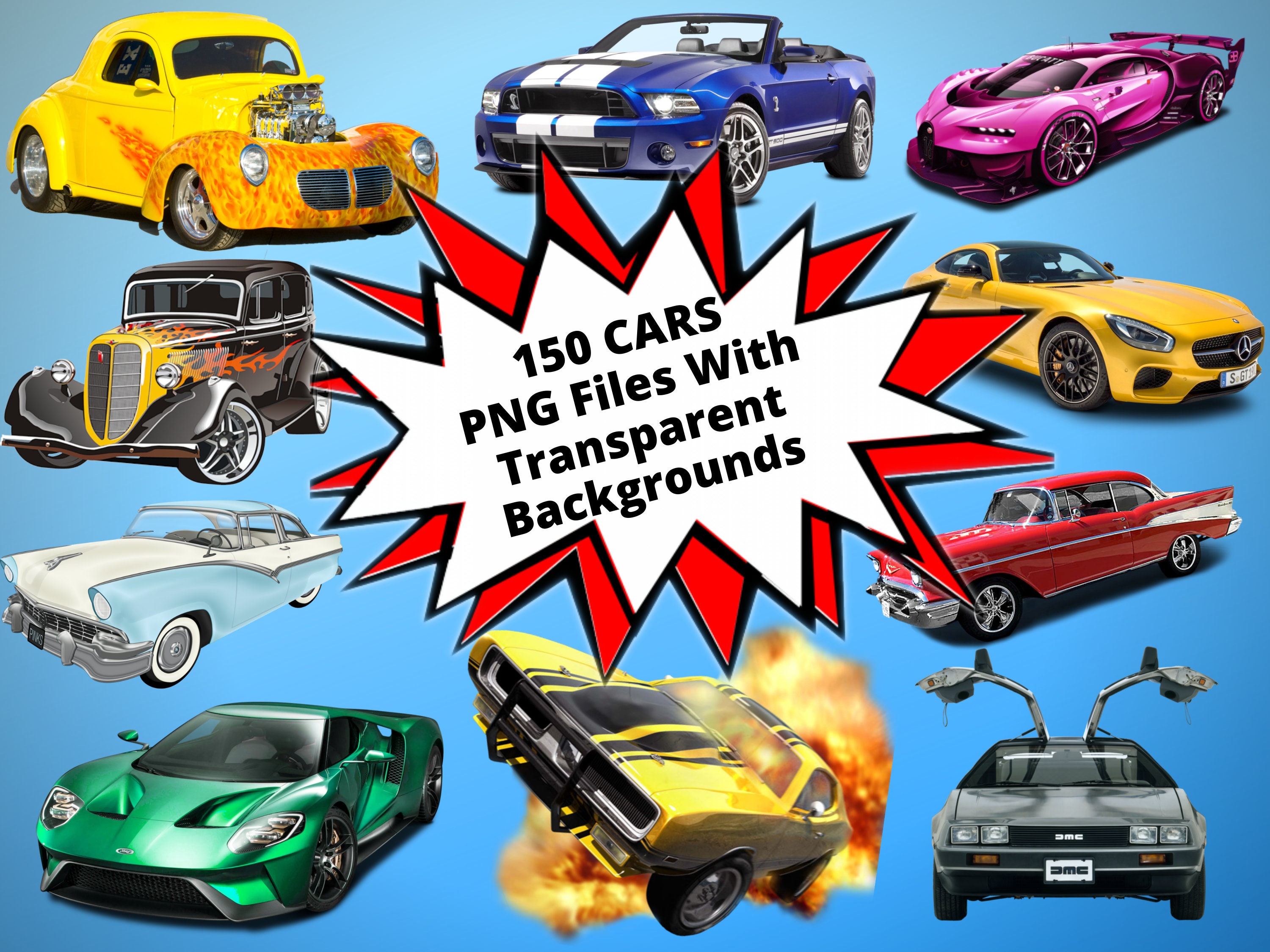 150 Cars Clipart Pngs With Transparent Backgrounds - Cars / Vehicles ...