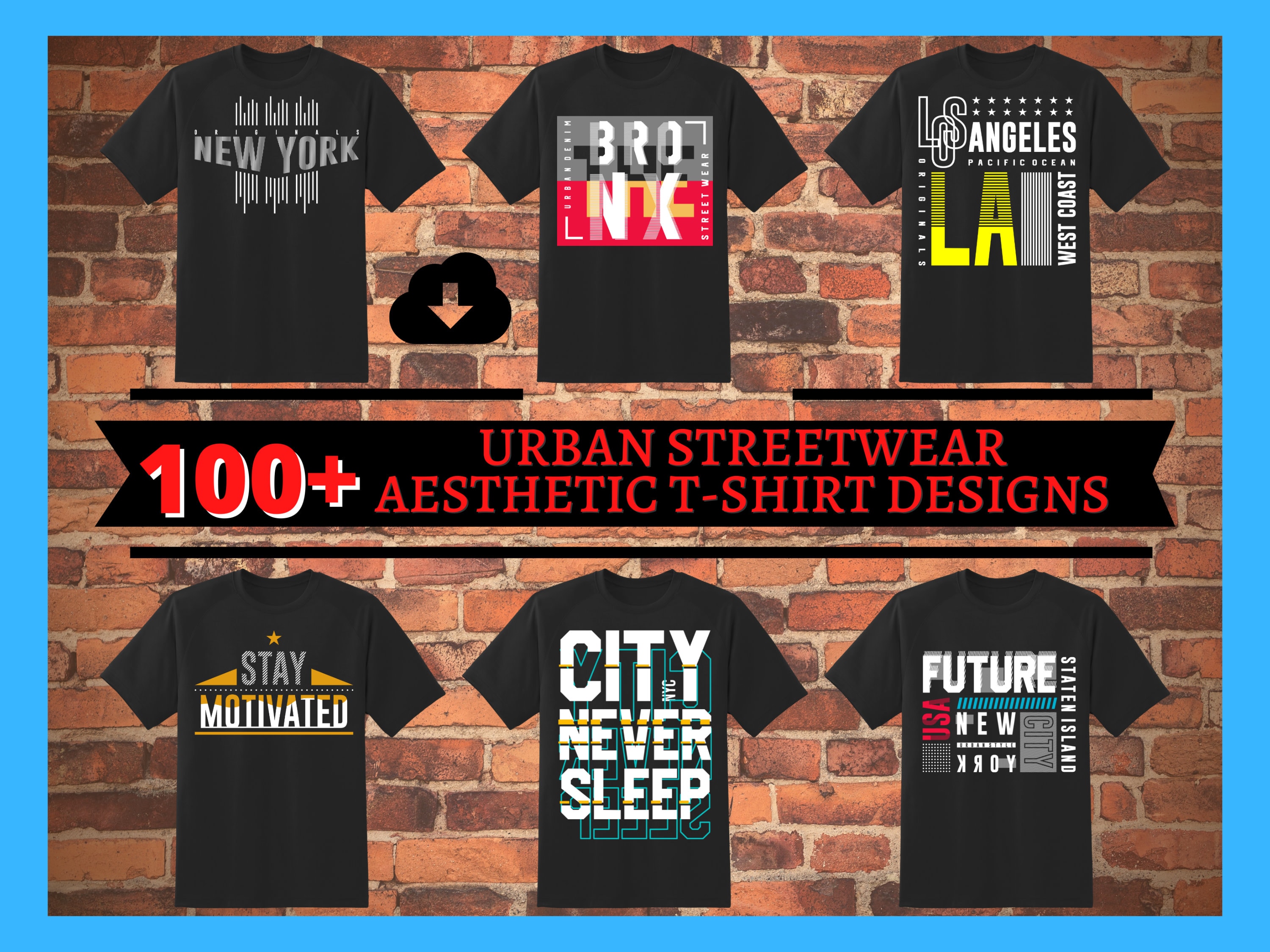 100 Urban Streetwear T-shirt Designs - PNG Designs With Transparent ...