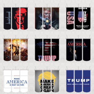 10 Donald Trump Tumbler Designs PNG Design for Sublimation Printing ...