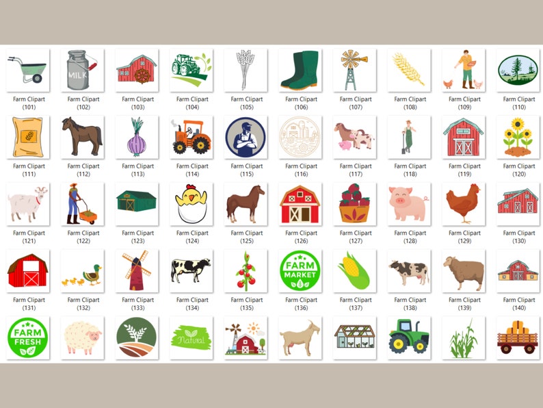 170 Farm Clipart Bundle PNG Images With Transparent Backgrounds Farming ...