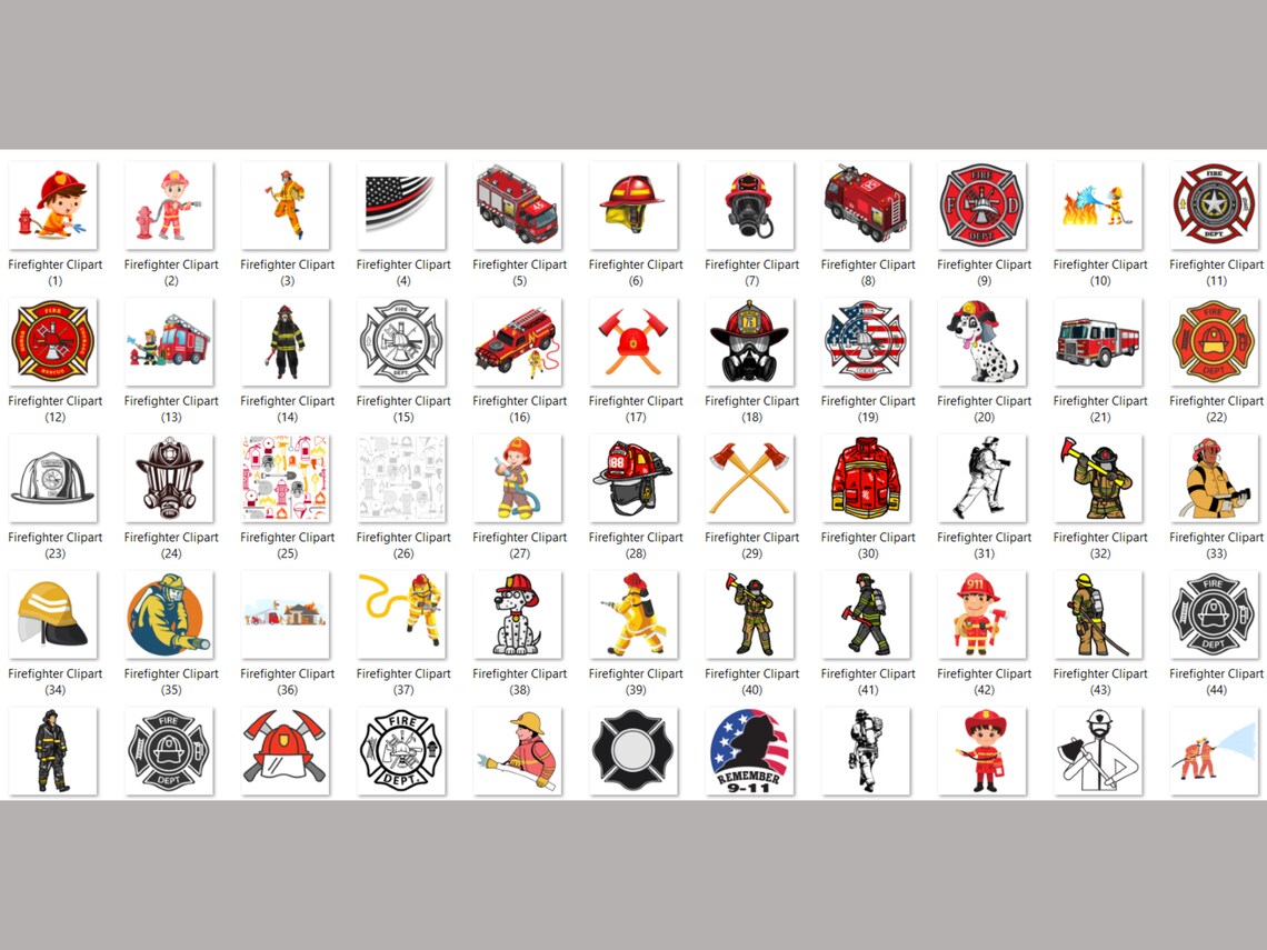 100 Firefighting Clipart Pngs With Transparent Backgrounds Firefighter ...