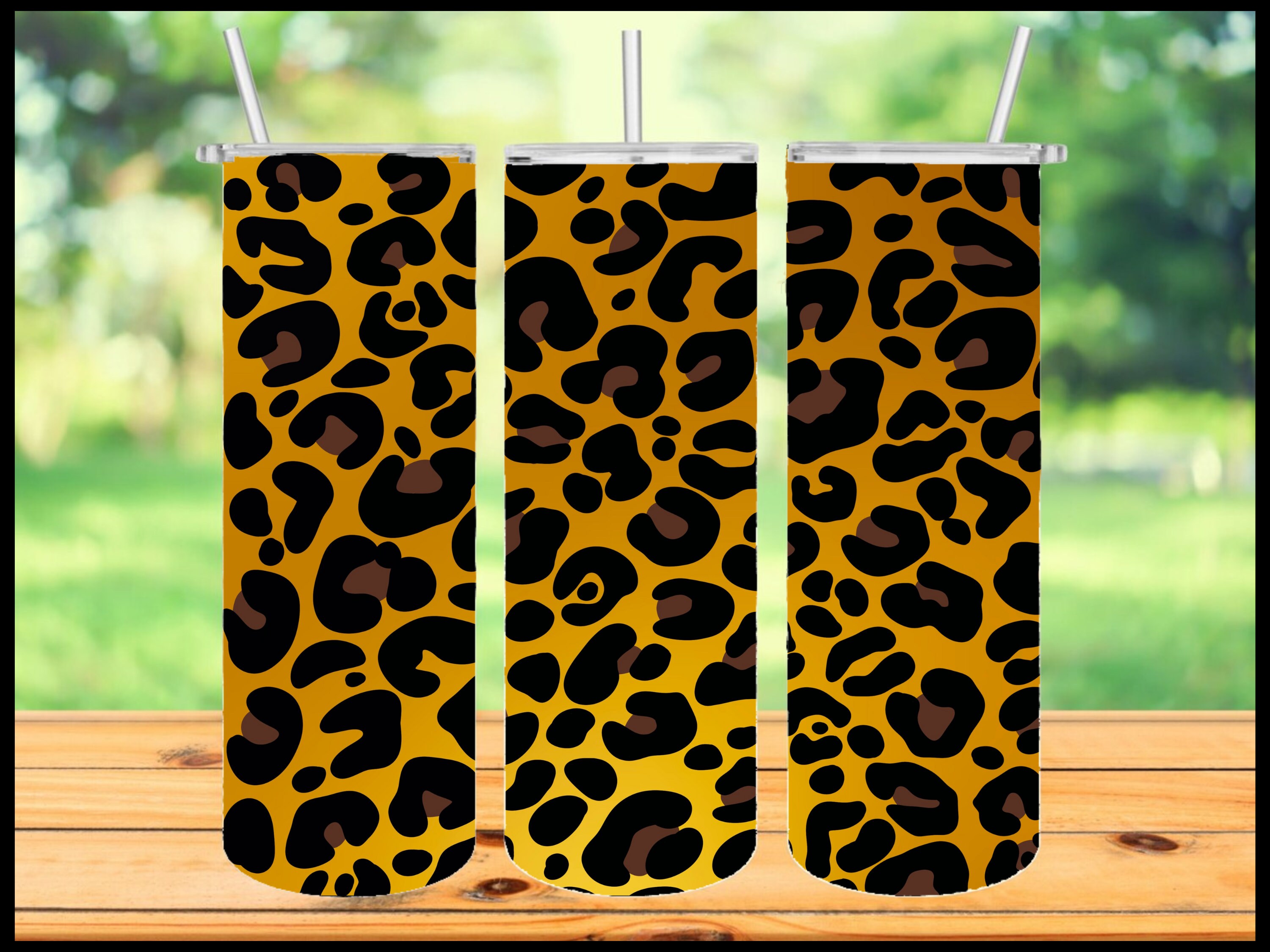 5 Cheetah Print Tumbler Designs PNG Images for Sublimation - Etsy
