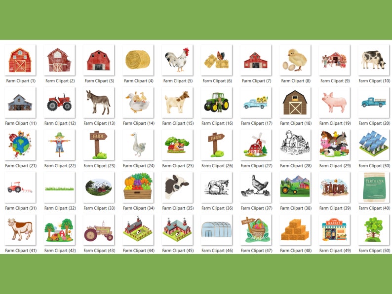 170 Farm Clipart Bundle PNG Images With Transparent Backgrounds Farming ...