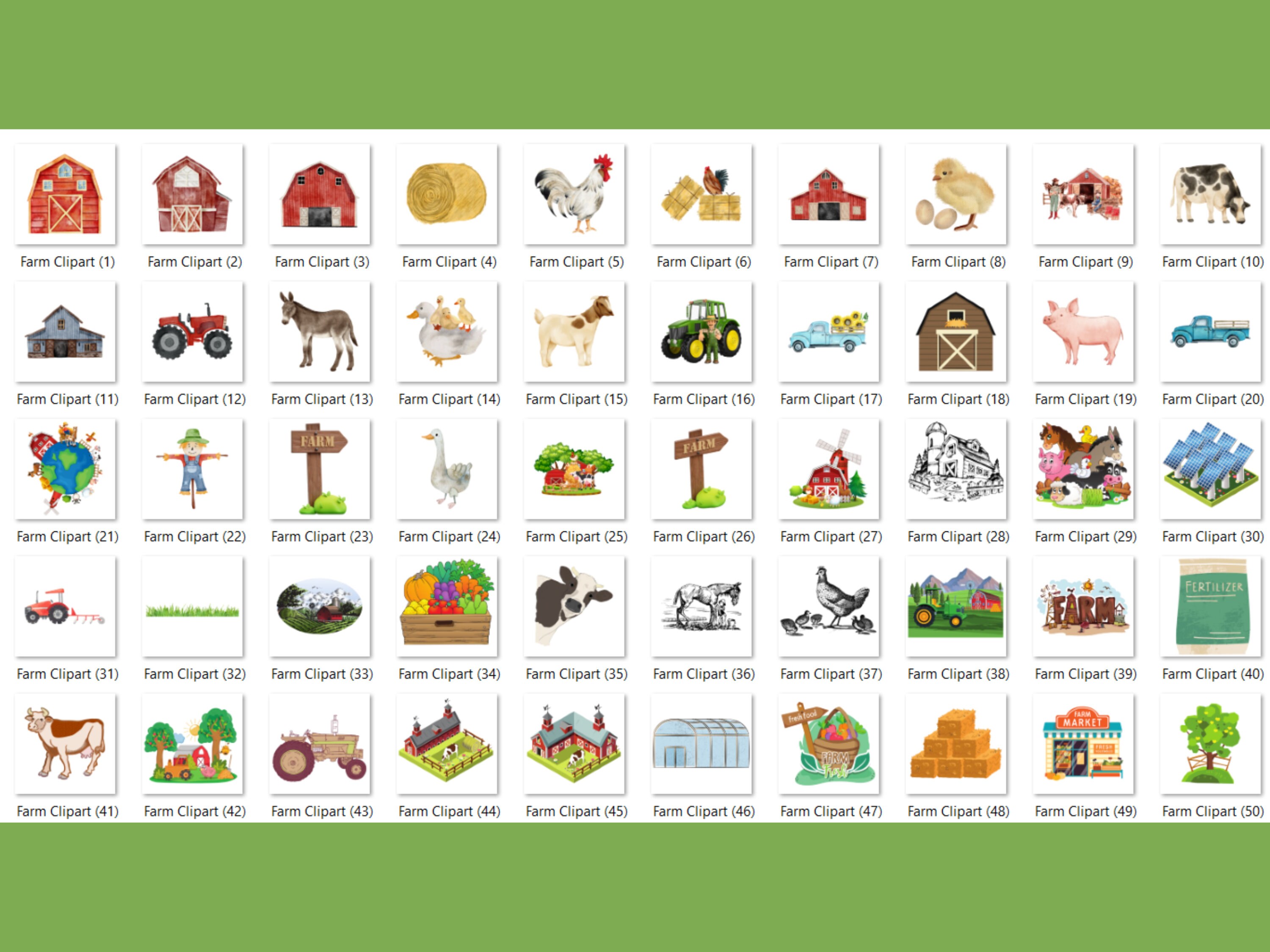 170 Farm Clipart Bundle - PNG Images With Transparent Backgrounds ...