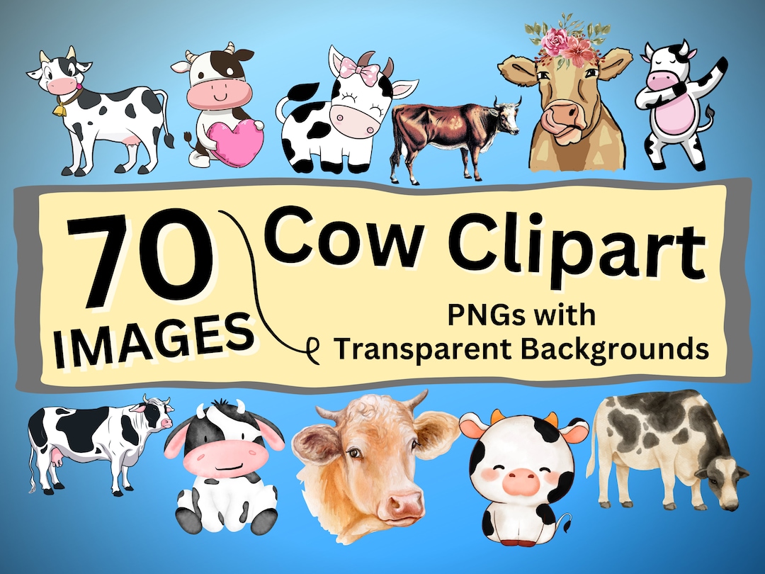 70 Cow Clipart Images - Pngs With Transparent Backgrounds - Cows ...