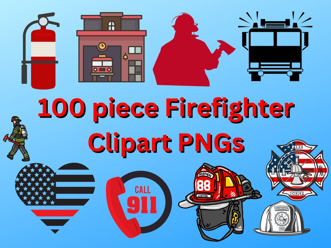 100 Firefighting Clipart Pngs With Transparent Backgrounds Firefighter ...