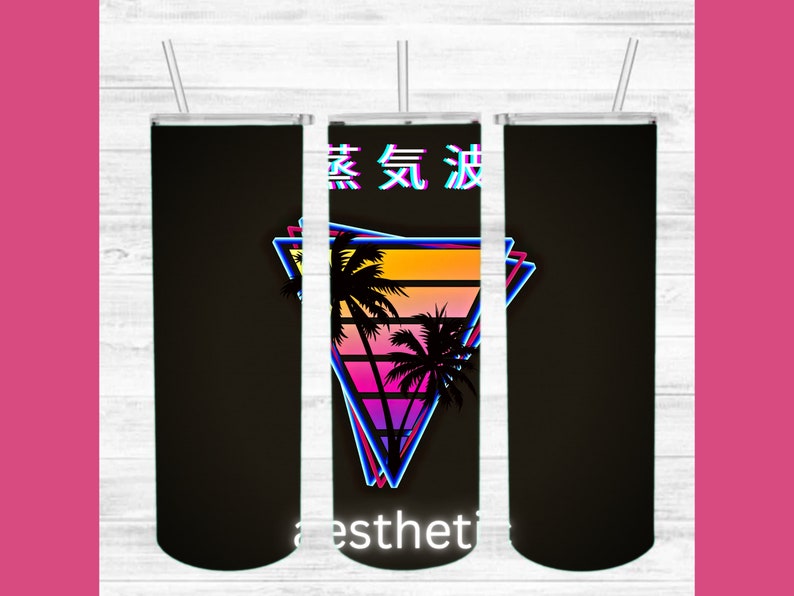 36 Vaporwave Tumbler Designs - PNG Images for Sublimation Printing ...