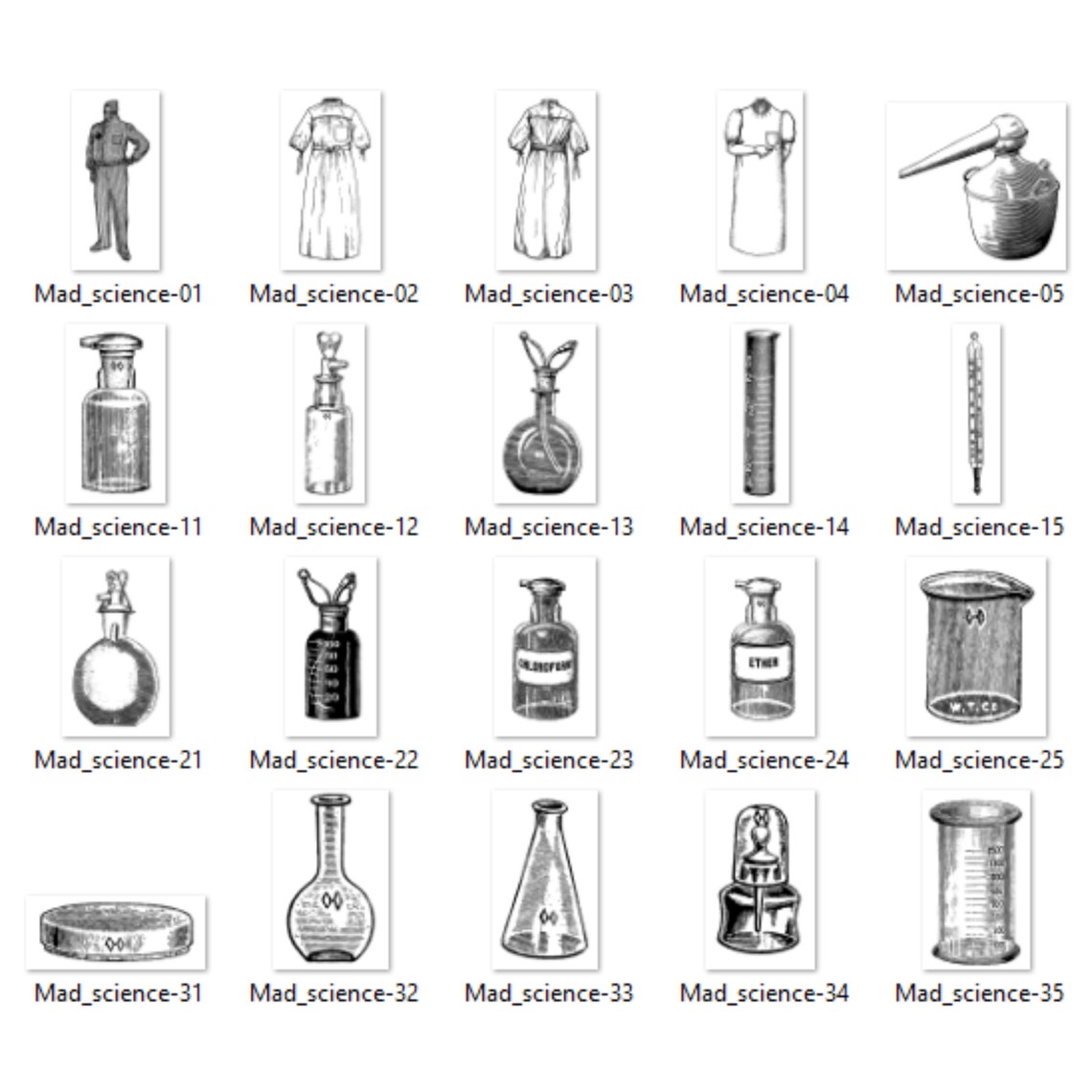 90 Vintage Science Illustrations Clipart Pngs PNG Images With ...