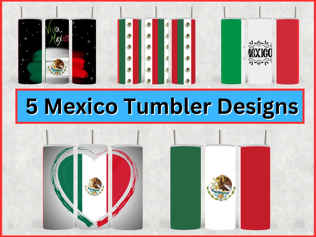 5 Mexico Tumbler Designs - Mexican Tumbler Wrap Designs - PNG Images ...