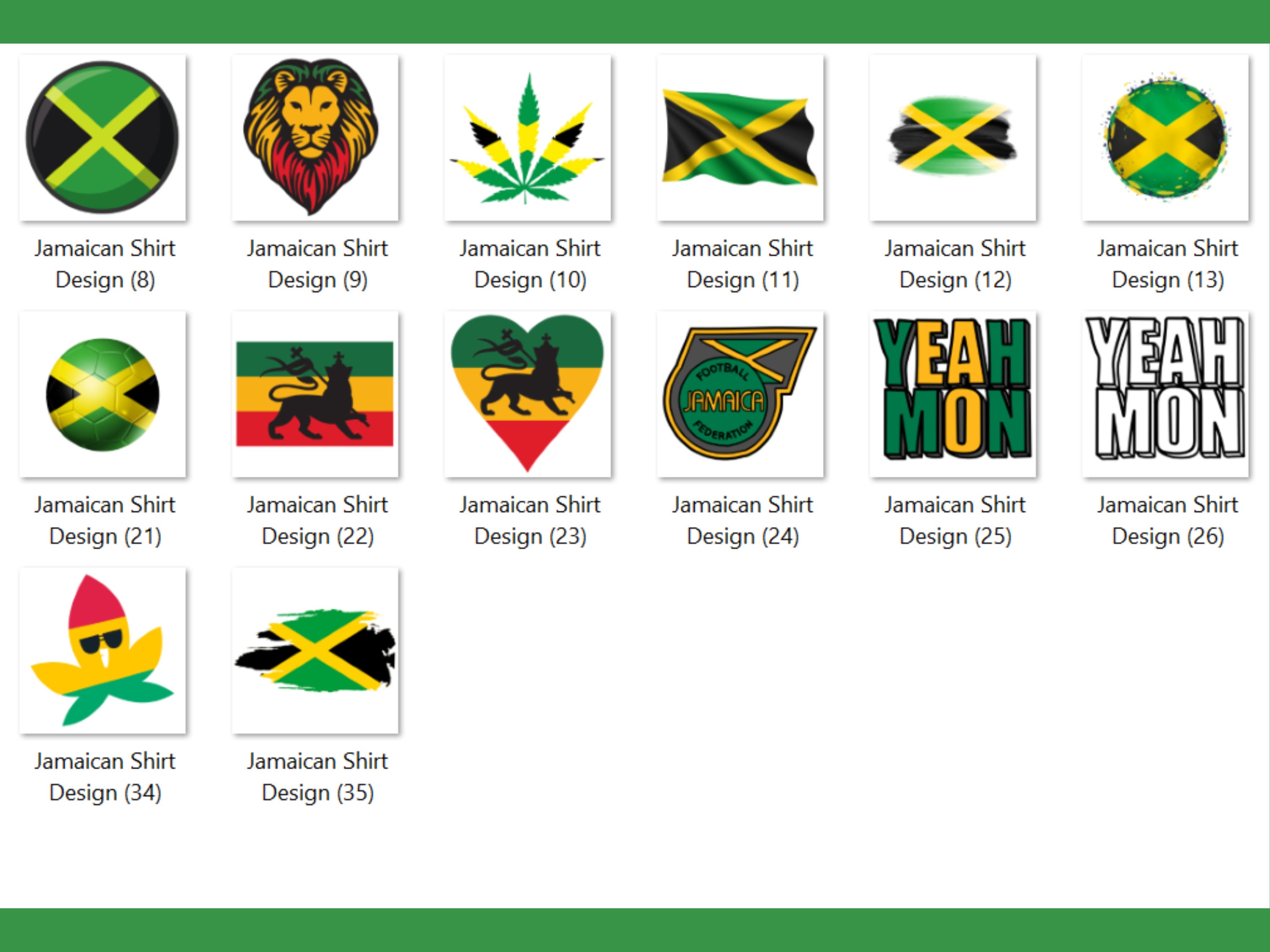 35 Jamaica / Rasta T-shirt Designs - PNG Images With Transparent ...