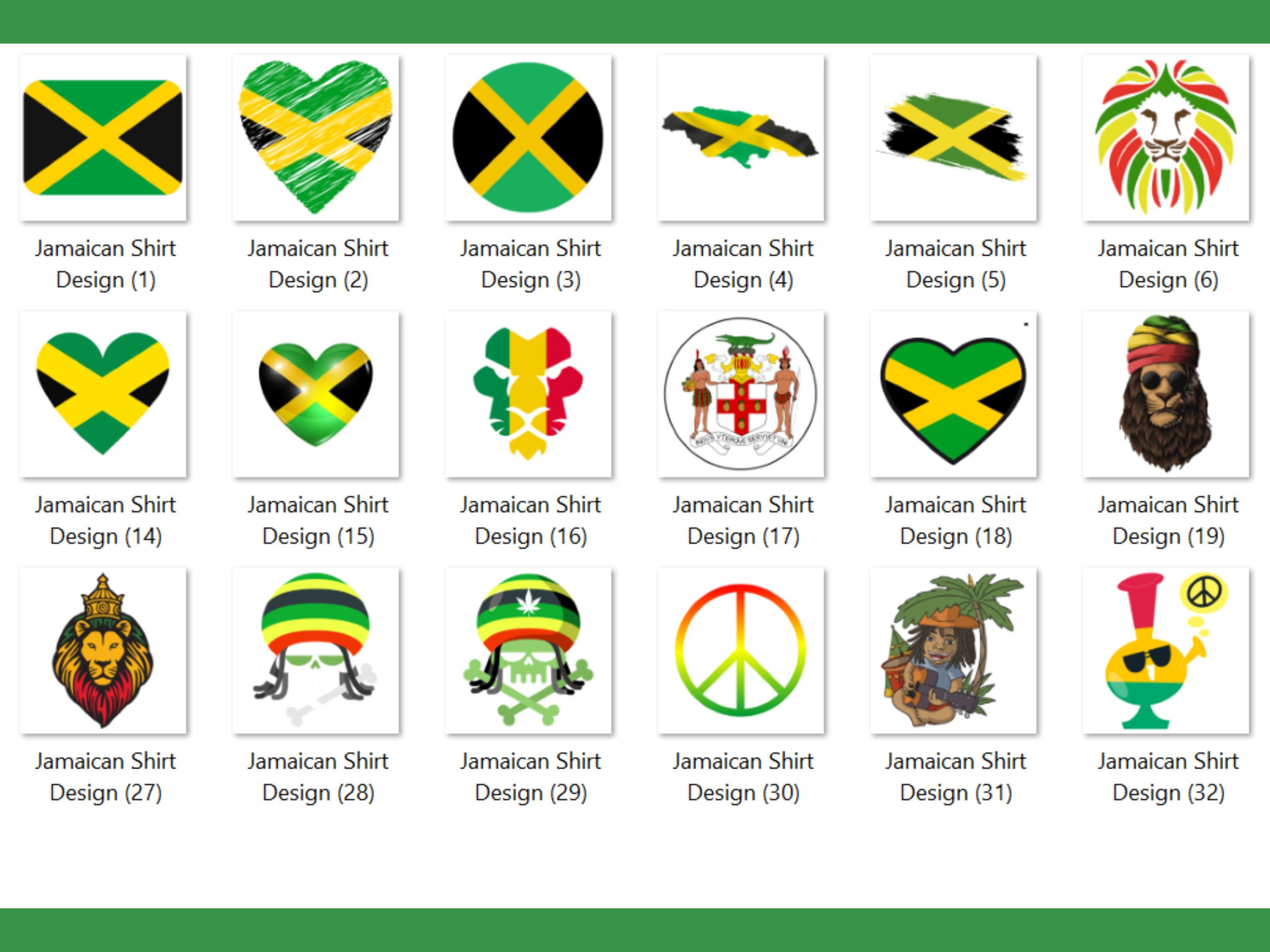 35 Jamaica / Rasta T-shirt Designs - PNG Images With Transparent ...