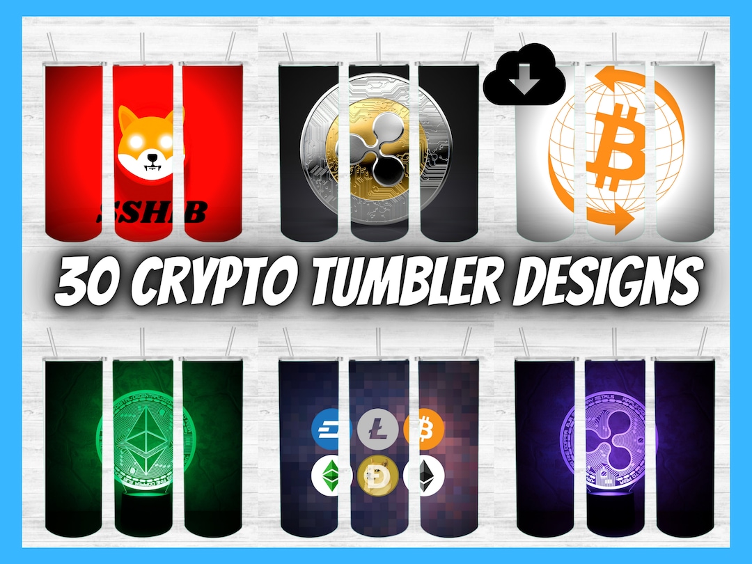 30 Cryptocurrency Tumbler Designs - Crypto Tumbler Pngs - Sublimation ...