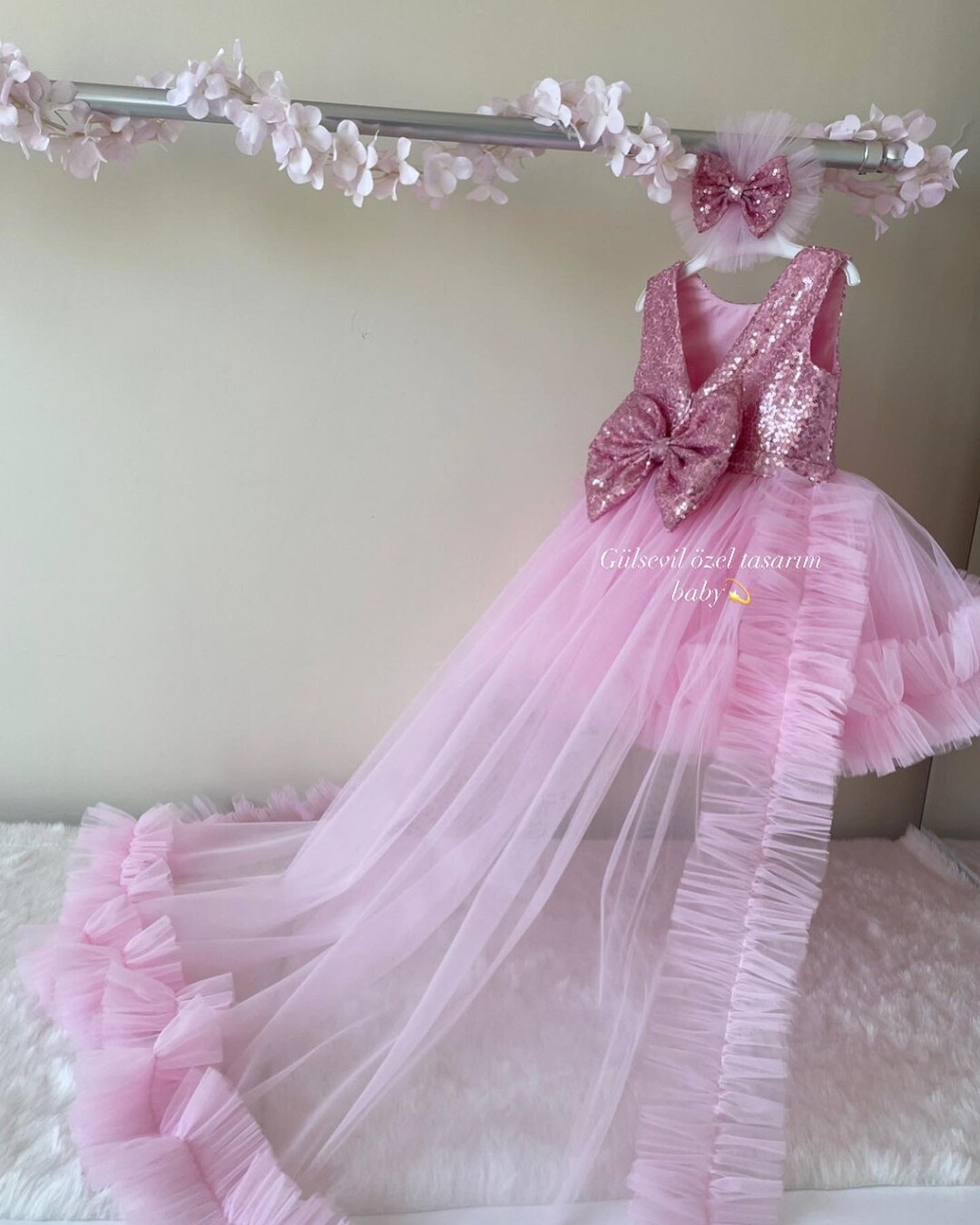 Pink Dress ,pink Shoes ,baby Girl Dress Special Occasion, First ...