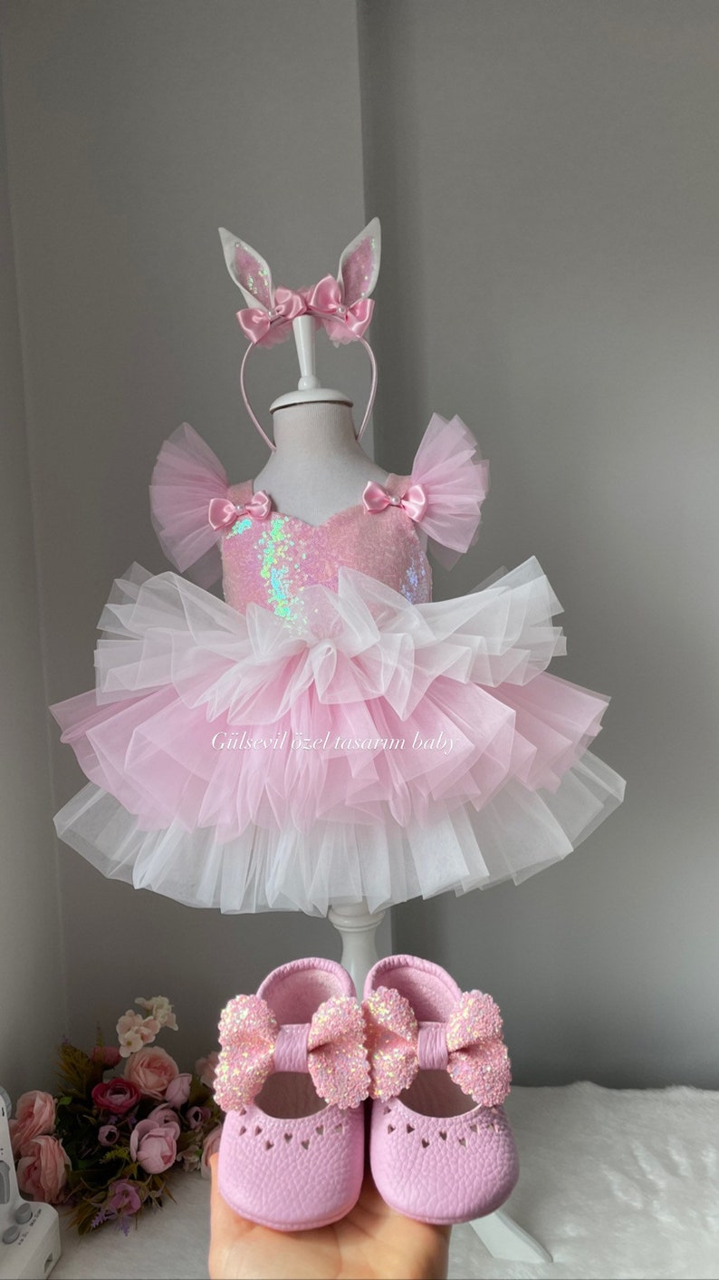 Bunny Themed Baby Dress/baby Dress/baby Girl Bunny Dress/bunny - Etsy