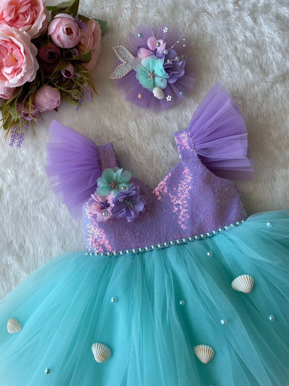 Mermaid Tutu Dress Mermaid Birthday Dress Mermaid Tutu - Etsy